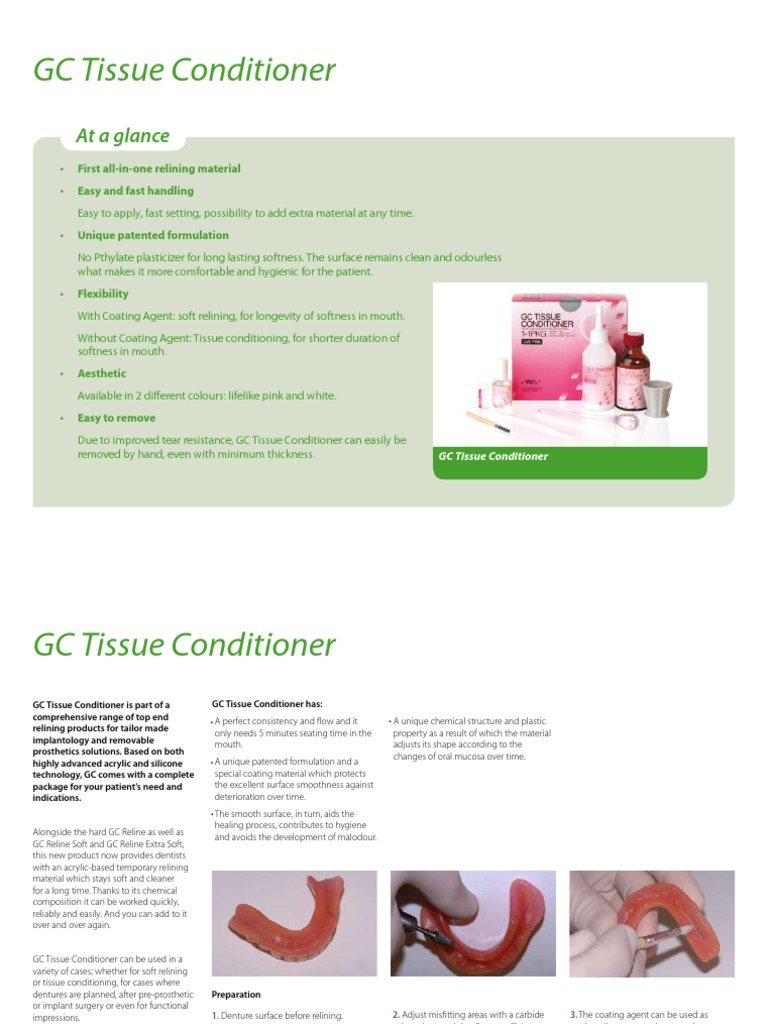 GC Tissue Conditioner | Dentures | Dental Implant | Free 30-day Trial ...