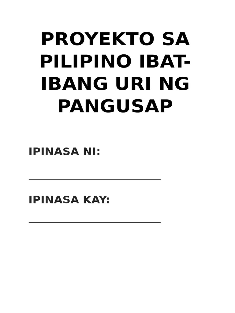 Ipinasa Ni | PDF