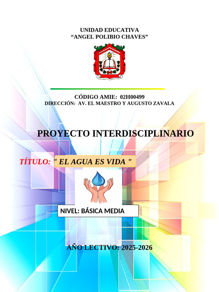 Proyecto "El Agua es Vida" 2025-2026 | PDF | Agua | Residuos
