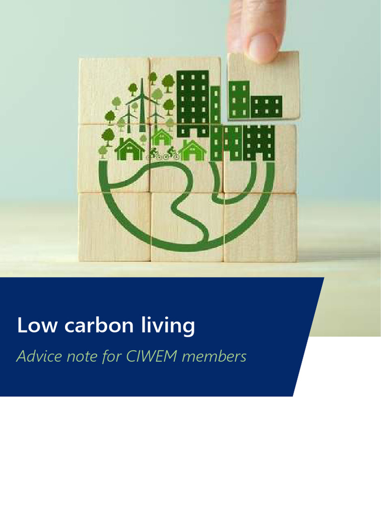 Low Carbon Living Guide for CIWEM Members | PDF | Climate Change ...