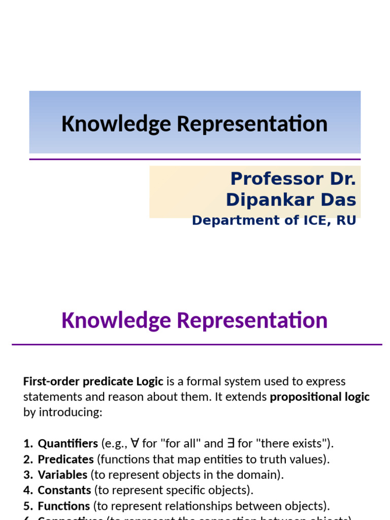 Lecture-6 | PDF | First Order Logic | Mathematical Logic