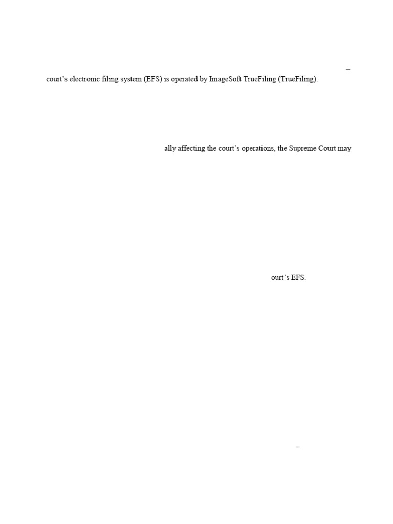 California Supreme Court E-Filing Rules | PDF | Judgment (Law) | Habeas ...