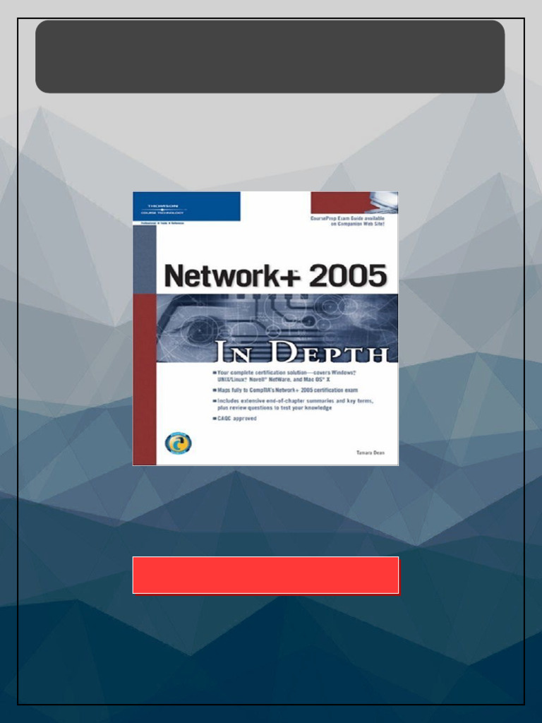 Network 2005 in depth 1st Edition Tamara Dean available any format ...