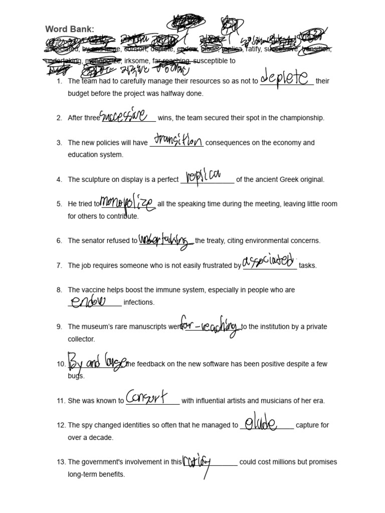 Vocabulary and Reading Comprehension Test | PDF