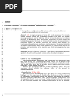 MDPI Manuscript Template Guide | PDF | Theorem | Citation