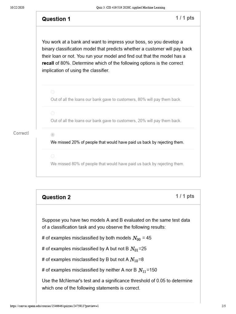 quiz3_sol | PDF | Statistical Analysis | Teaching Mathematics