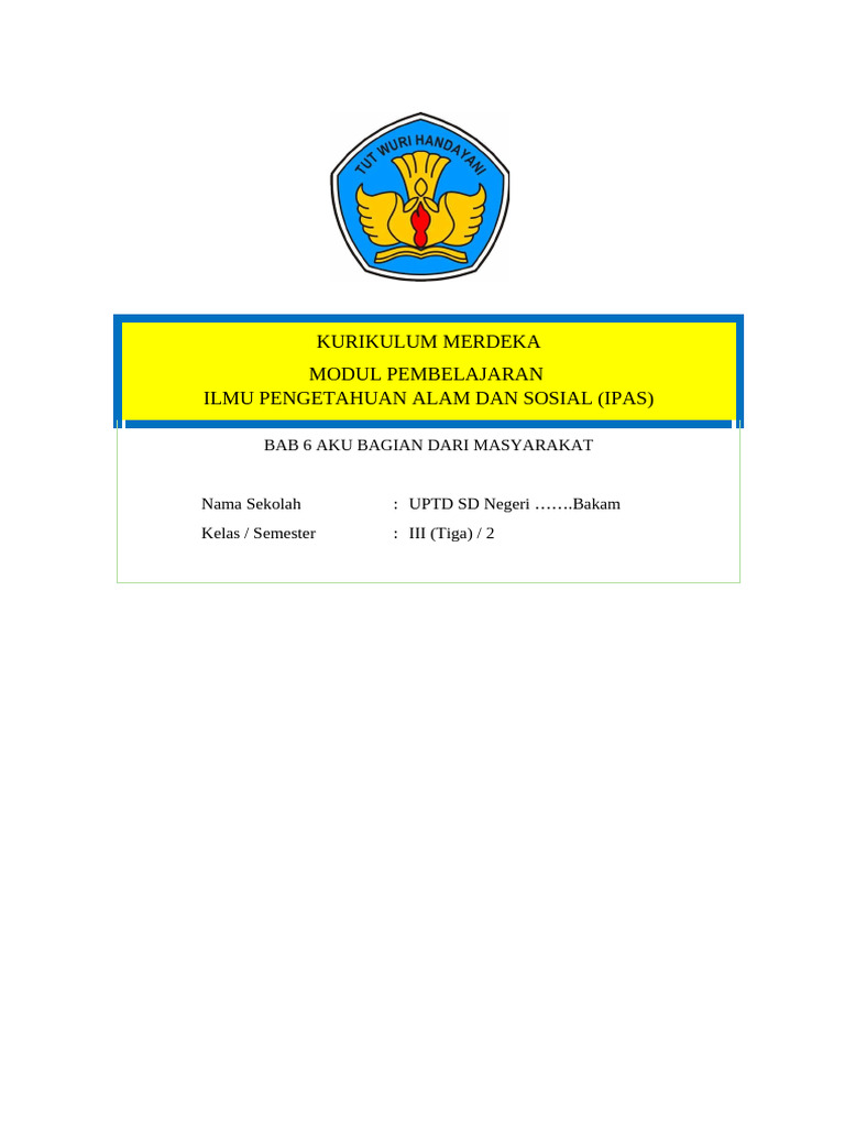 Modul Ajar IPAS Bab 6 | PDF