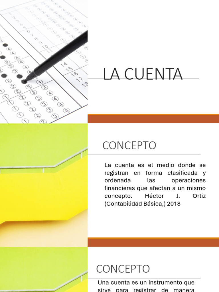LA CUENTA CONTABLE | PDF | Contabilidad | Economía Financiera