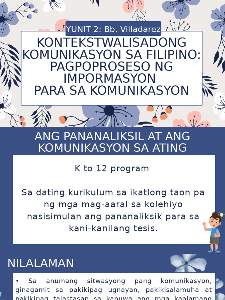 Fili 101 - Yunit II | PDF