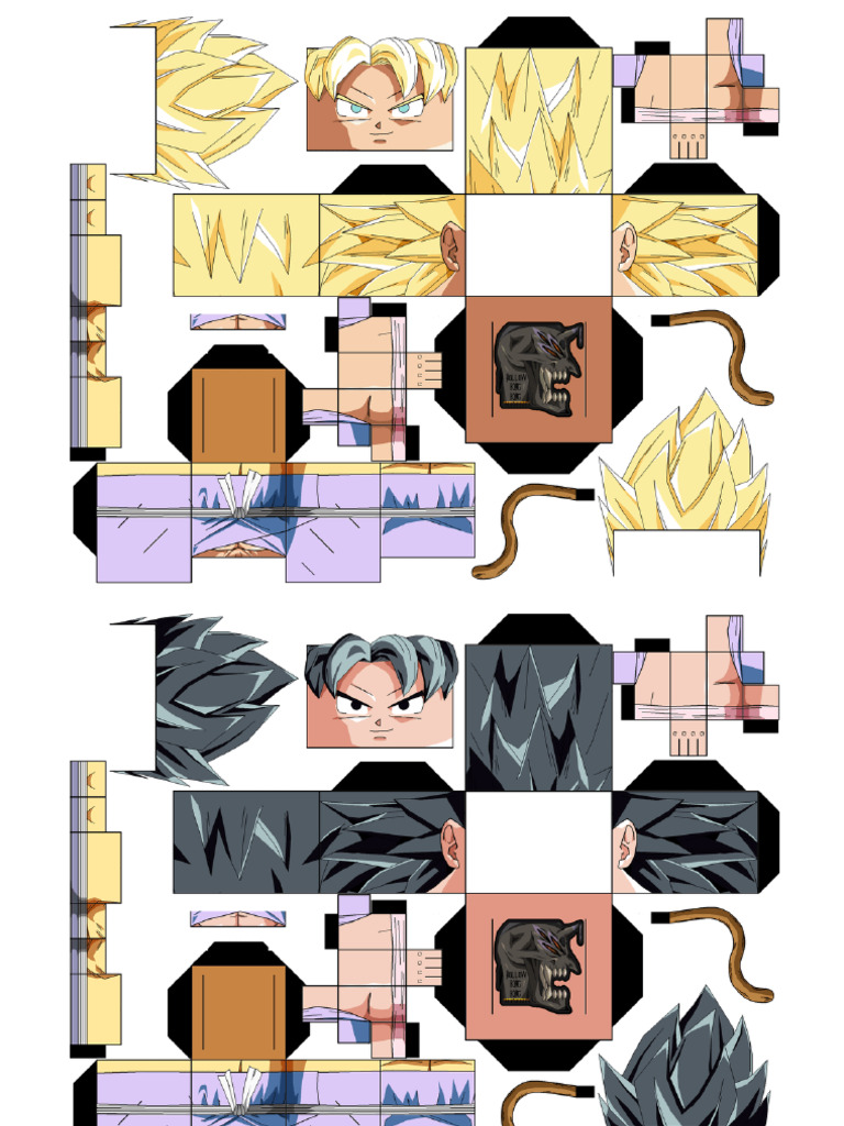 Goku GT SSJ Paper Toy Paper Craft | PDF