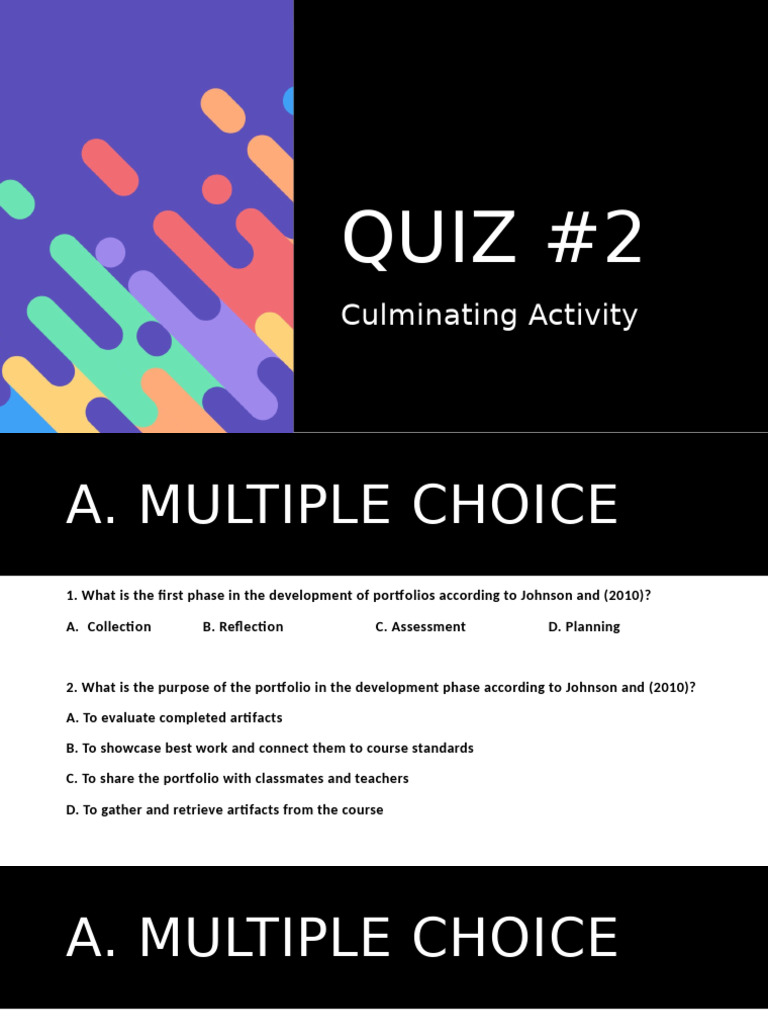 Culminating Activity Quiz #2 | PDF