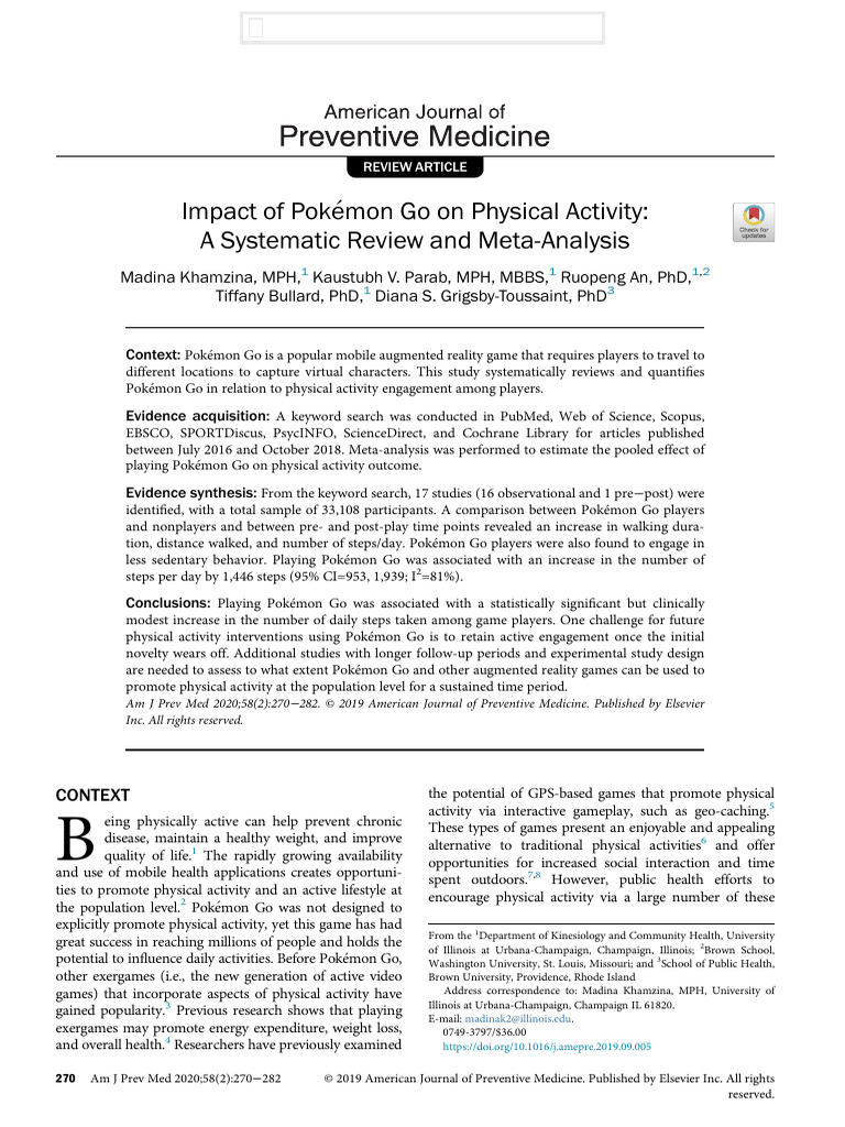 Impact of Pokemon Go on Physical Activity_A Systematic Review and Meta ...