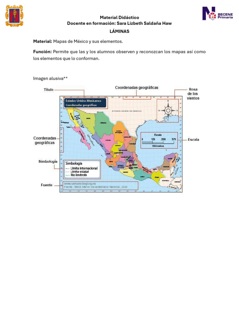 Anexo 7 - Lámina - Mapa de México | PDF