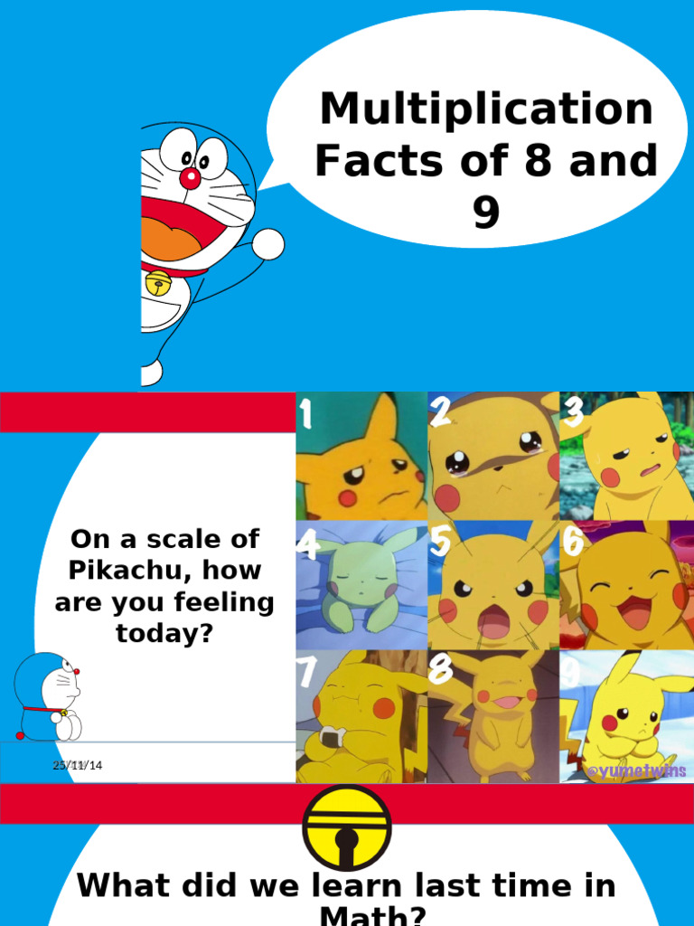 G3 Math Week3 L1 Times Table (8 and 9) - 2 | PDF | Multiplication | Mathematics