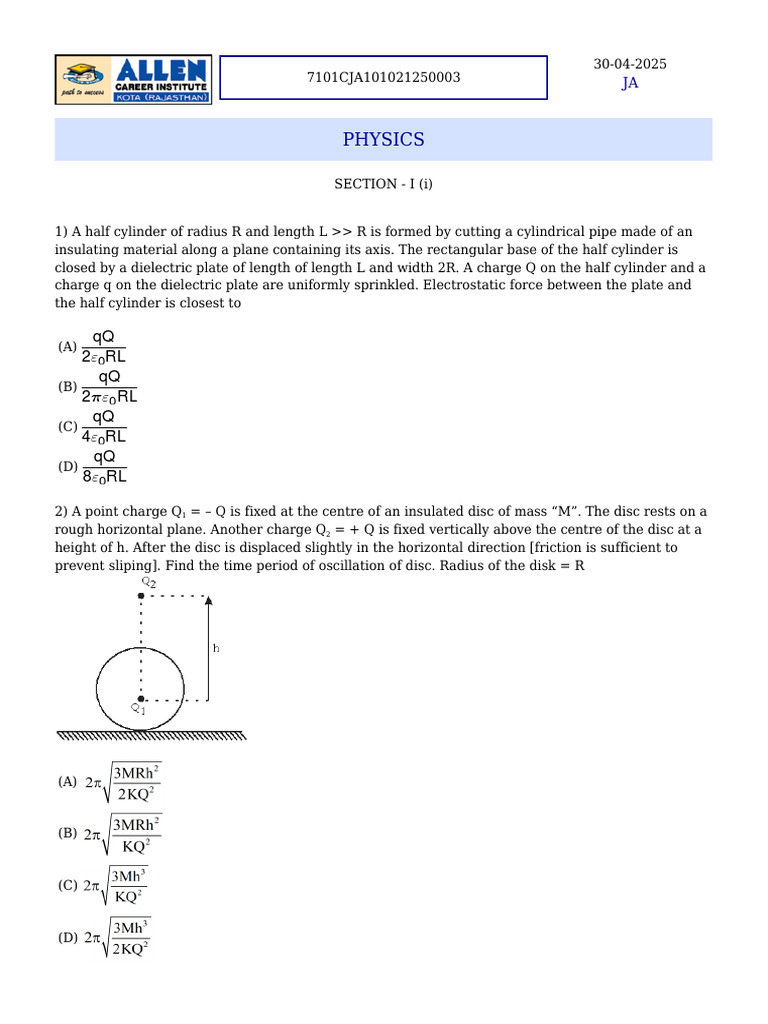 Solution (4) | PDF | Matrix (Mathematics) | Sphere