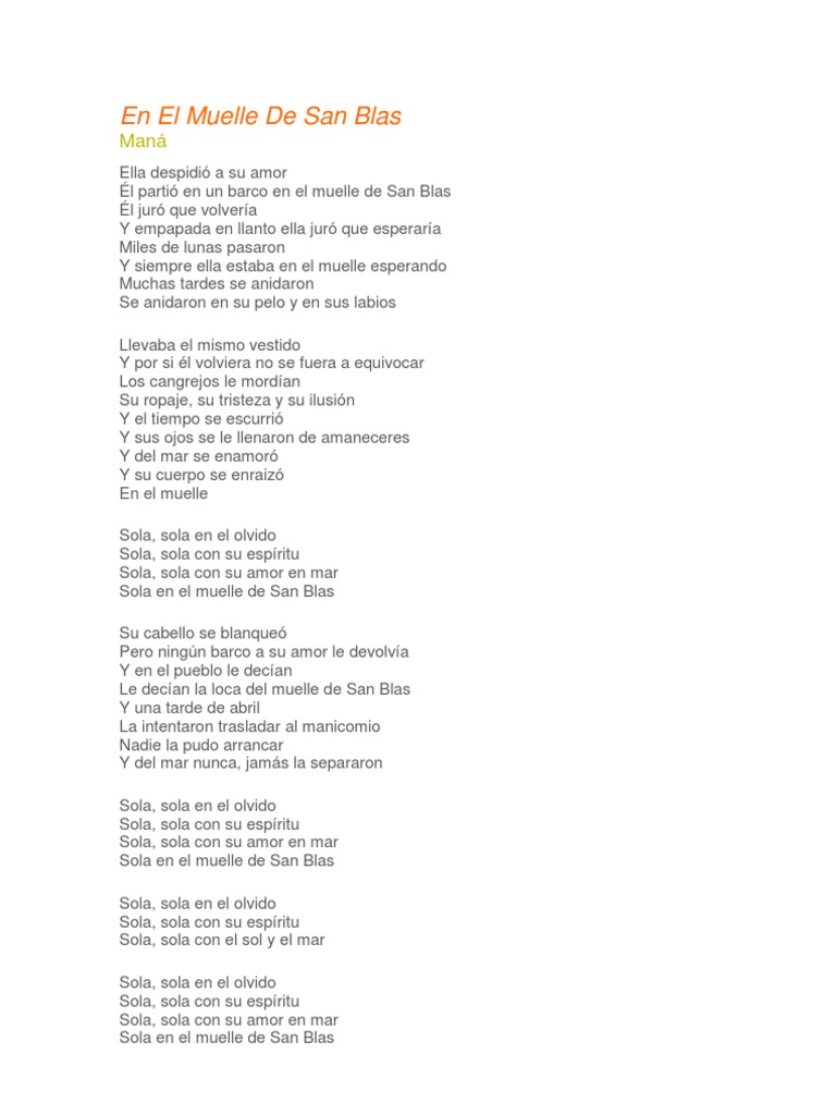 La historia de "El Muelle de San Blas" | PDF