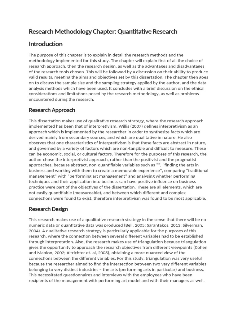 Quantitative Research Methodology Overview | PDF | Methodology ...