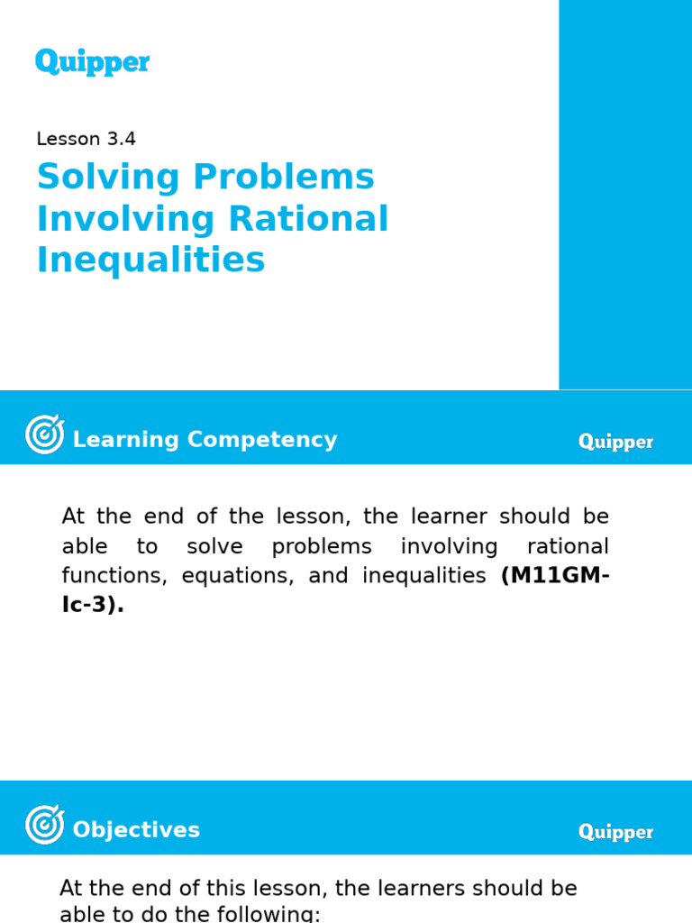Rational Inequality | PDF | Number Theory | Elementary Mathematics
