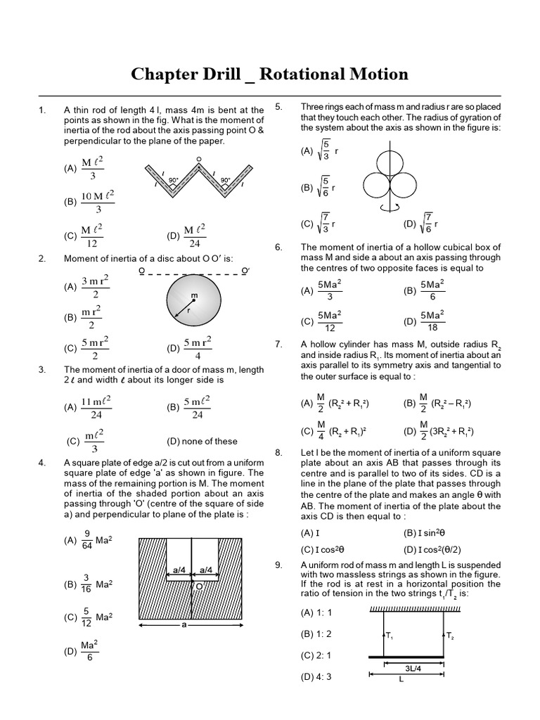 Rotational Motion CD | PDF | Rotation Around A Fixed Axis | Angular ...