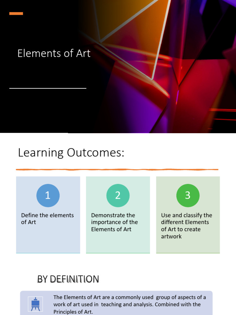 Lesson 3 Elements of Art | PDF | Color | Hue