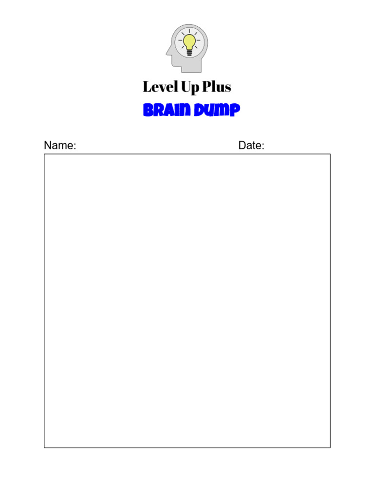 Brain Dump Level Up Plus (1) | PDF