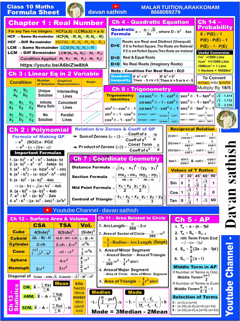 10 Math Formula | PDF