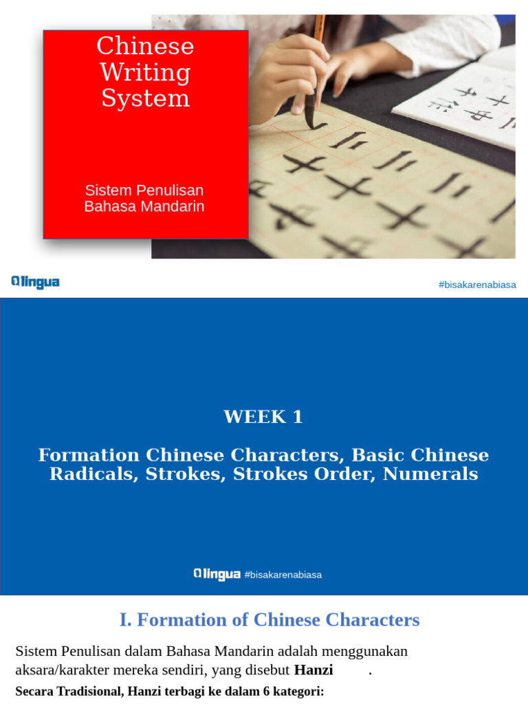 PPT CN MONTH 2 - Chinese Writing System | PDF