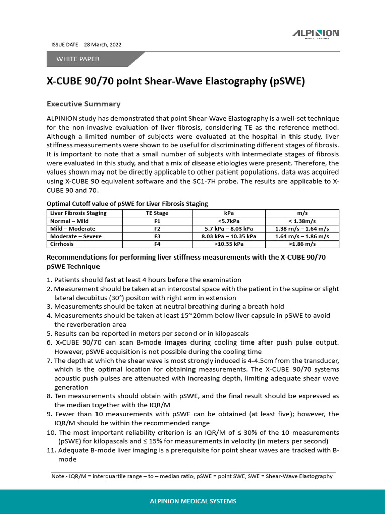 XC-90 - Point Shearwave Elastography | PDF | Medical Specialties ...