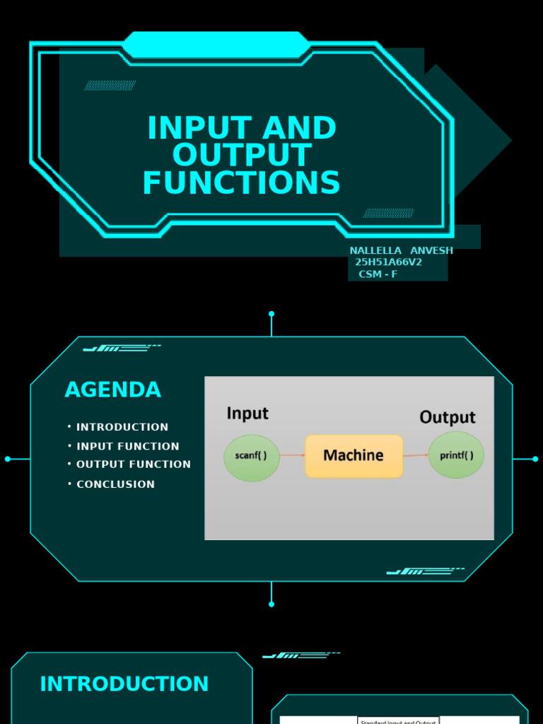 Input and Output Functions | PDF | Computer Architecture | Software