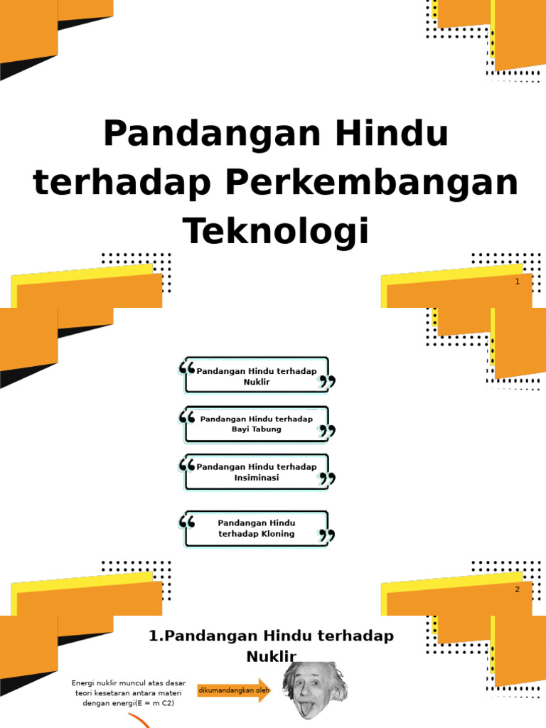 Pandangan Hindu Terhadap Perkembangan Teknologi-240010089 | PDF