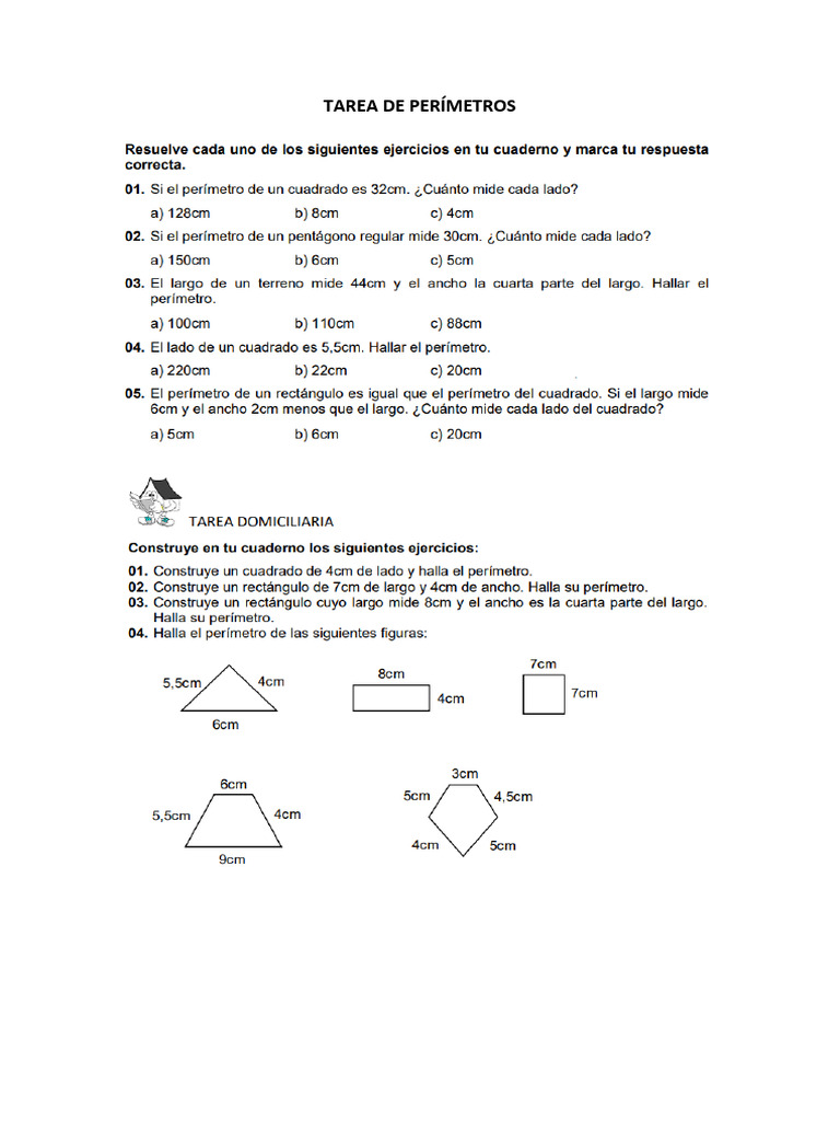 Tarea de Perímetros | PDF
