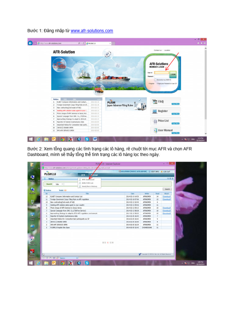 AFR Manual Vietnamese | PDF