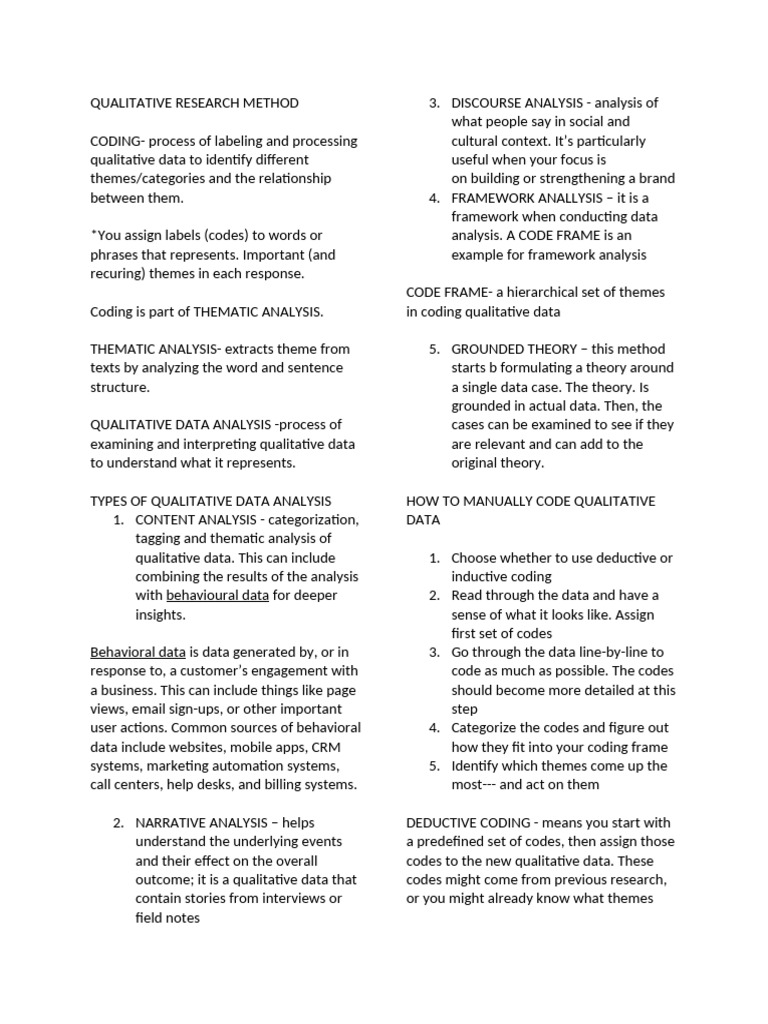Qualitative Research Method | PDF | Analysis | Qualitative Research