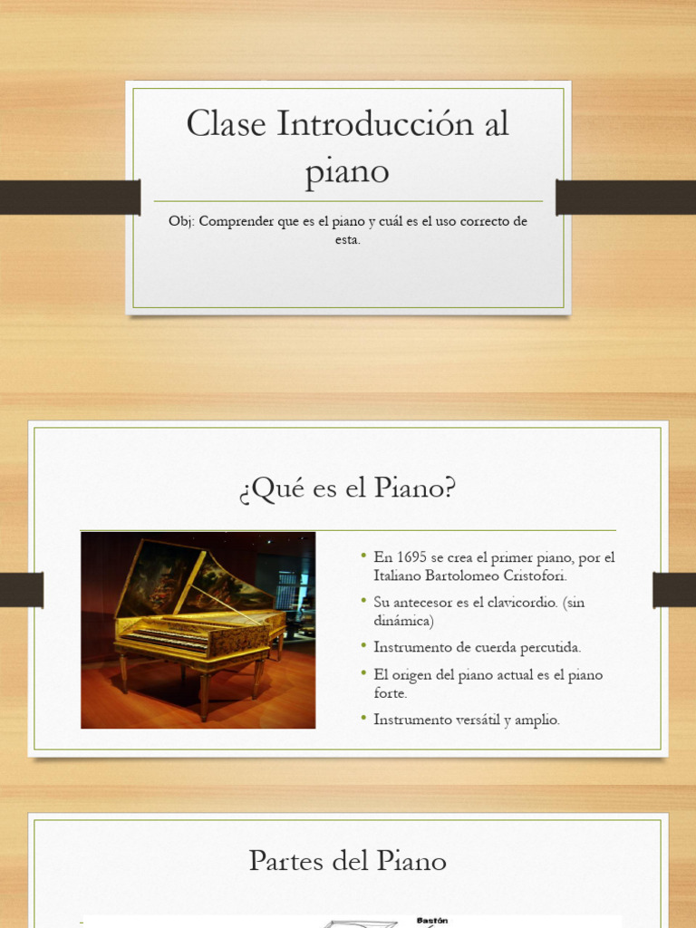 Clase Introduccion Piano Pptx Pdf