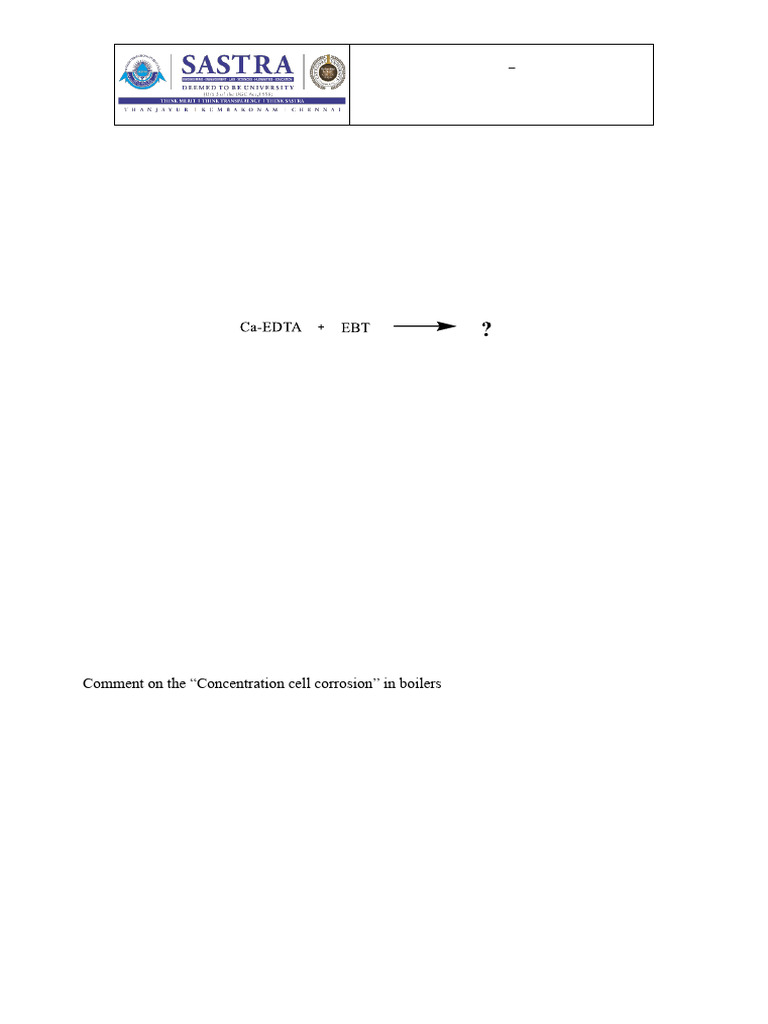 First CIA Test-April-2022 | PDF | Water | Ethylenediaminetetraacetic Acid