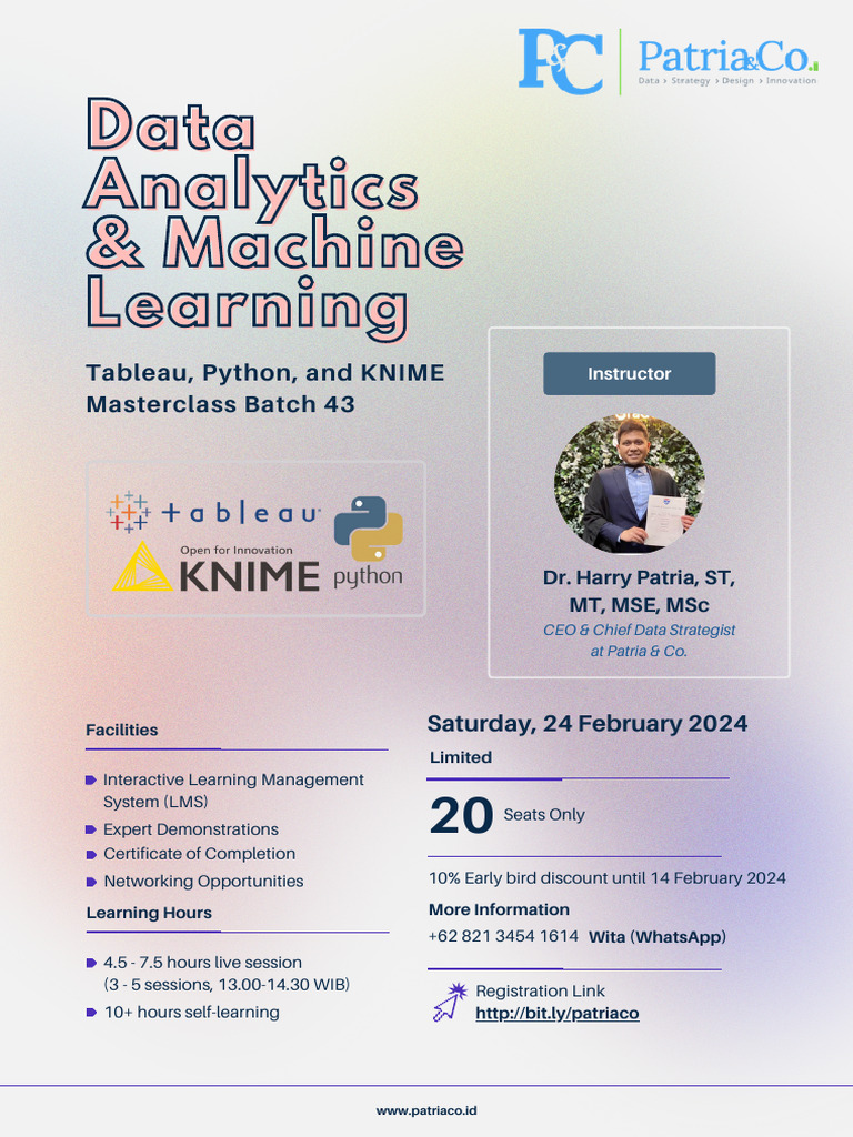 Batch 43 Masterclass Tableau, Python, and KNIME | PDF | Computing