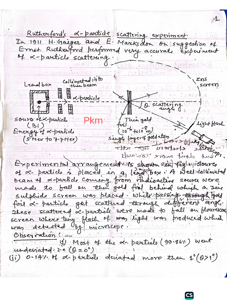 2nd Year Physics (Rutherford's 2-Particle Scattering Experiment) Akd ...