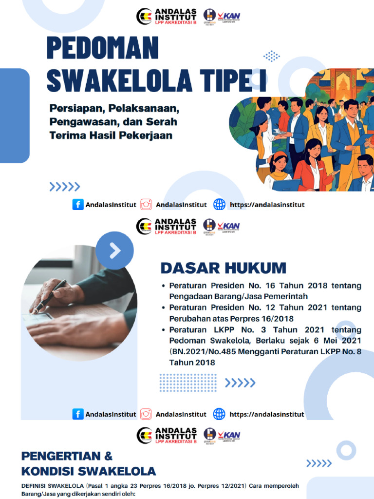 Pedoman Swakelola Tipe I | PDF