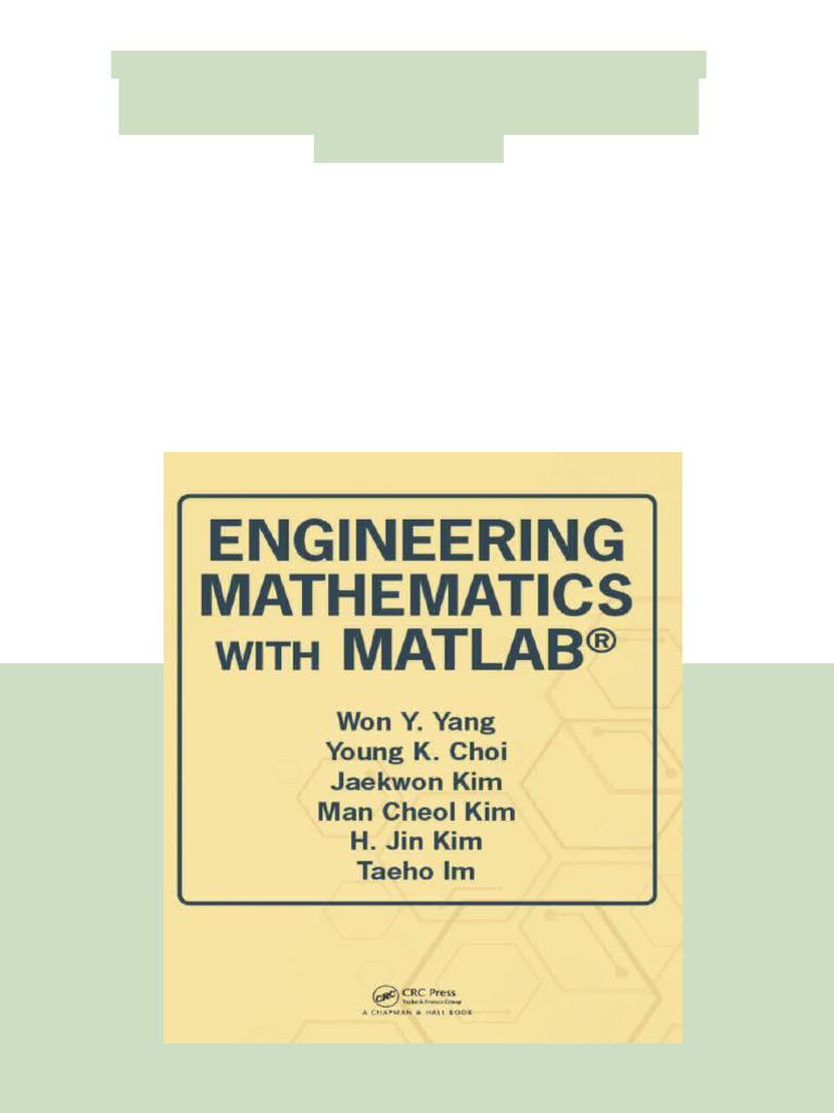 (Ebook) Engineering Mathematics With MATLAB by Won Y. Yang, Young K ...