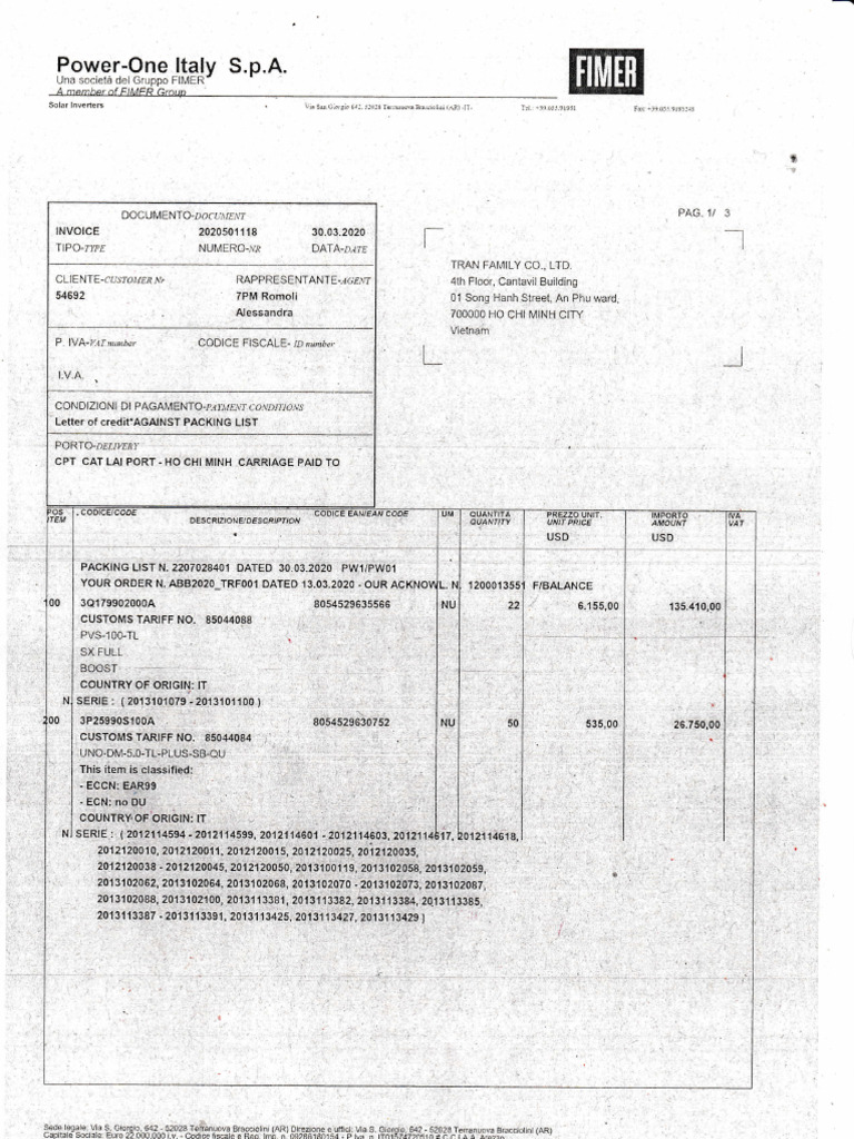 Invoice - ABB | PDF