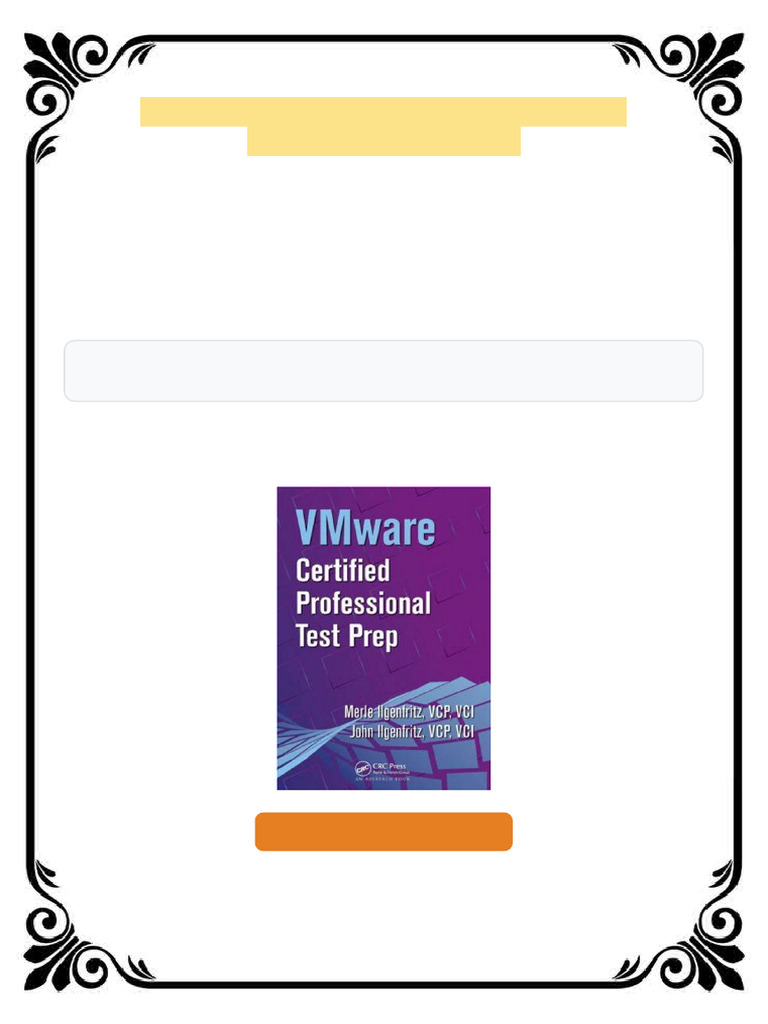 VMware certified professional test prep 1st Edition Merle Ilgenfritz ...