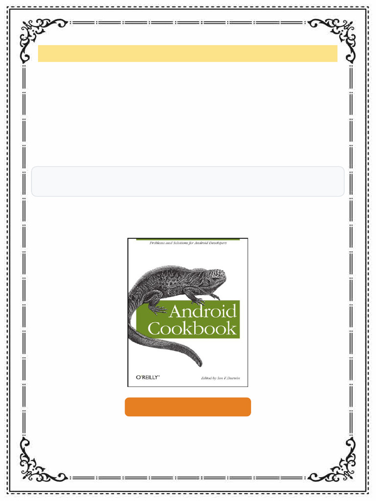 Android Cookbook 1st Edition Ian F. Darwin Full Digital Chapters | PDF | Android (Operating ...