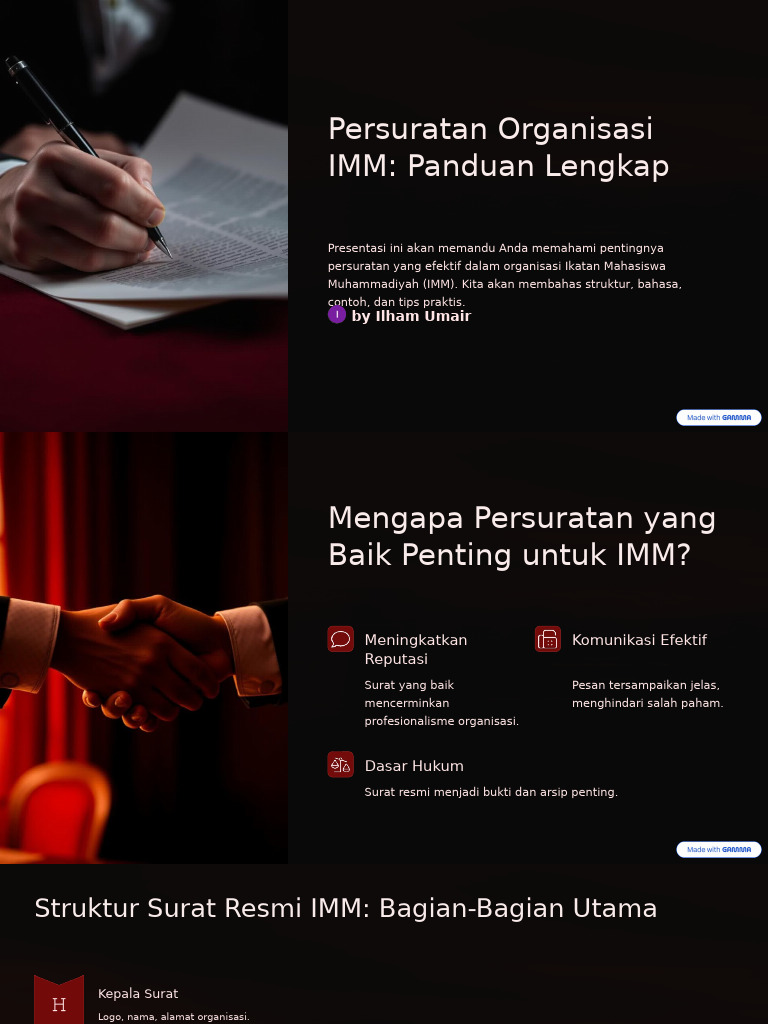 Persuratan Organisasi IMM Panduan Lengkap (1) | PDF