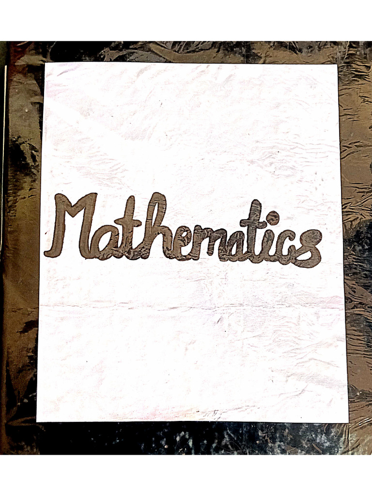 Maths Project File | PDF
