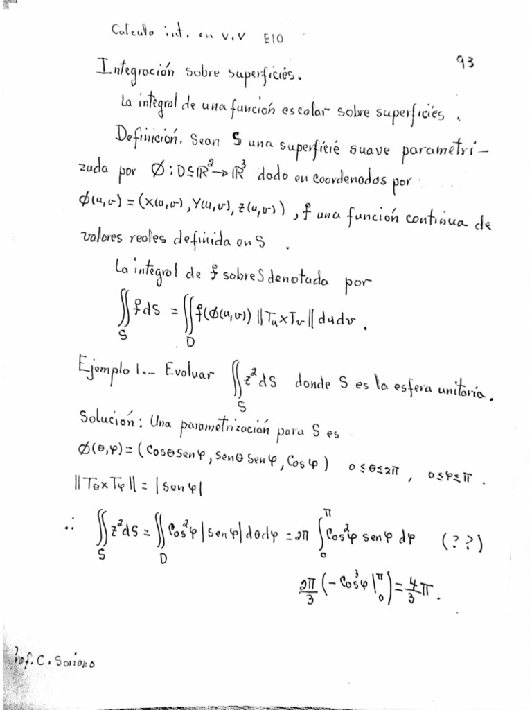 Integral en Varias Variables Notas E1892 | PDF