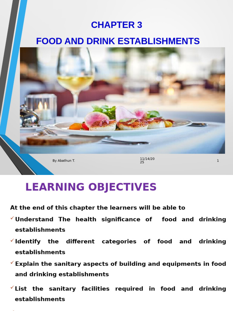 Food Establishment | PDF | Food Safety | Sanitation