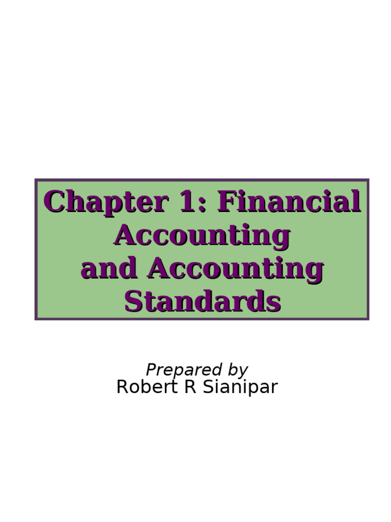 P01-Financial Acc & Standard | PDF | Financial Accounting Standards ...