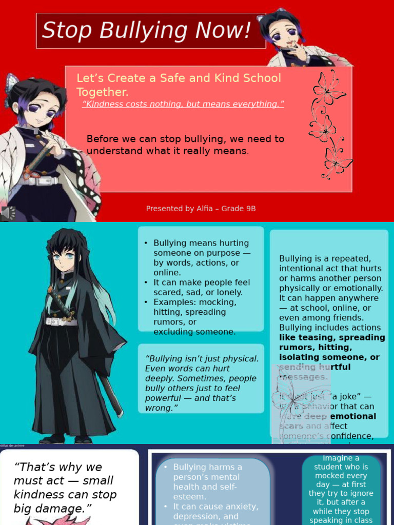 Presentasi Stop Bullying | PDF | Bullying | Psychology