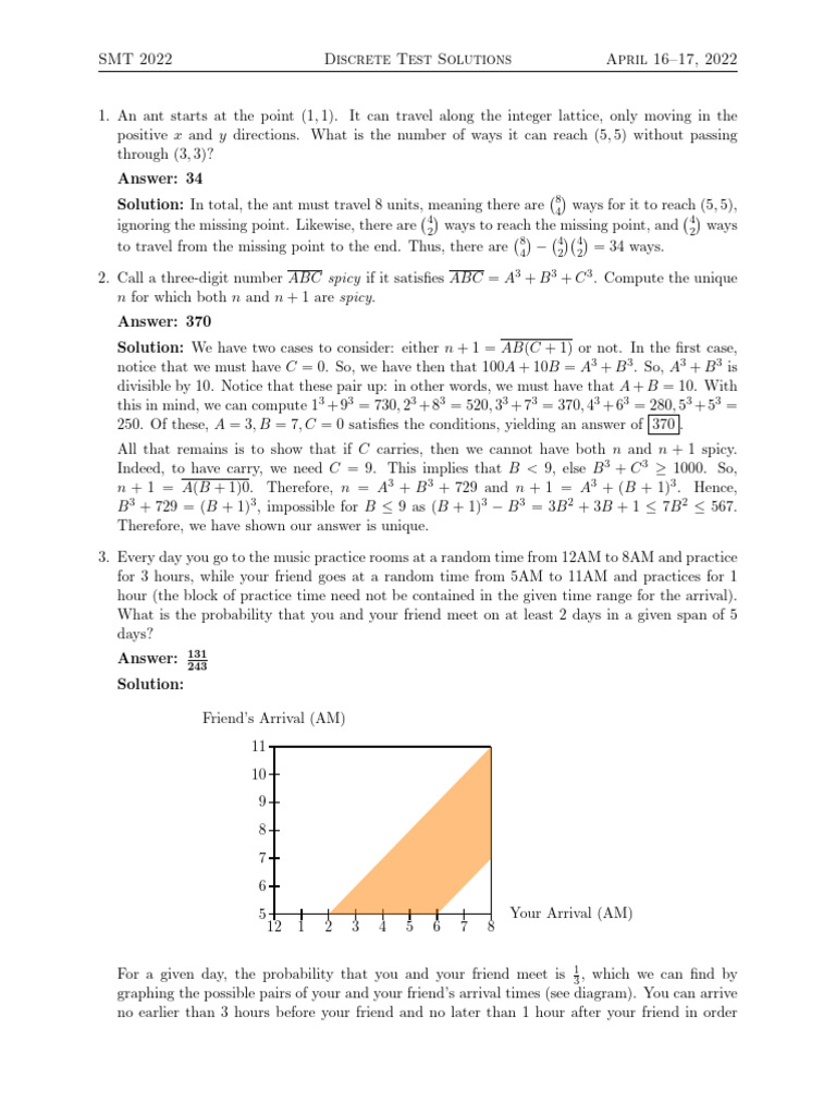 Discrete Solutions | PDF | Mathematical Concepts | Elementary Mathematics