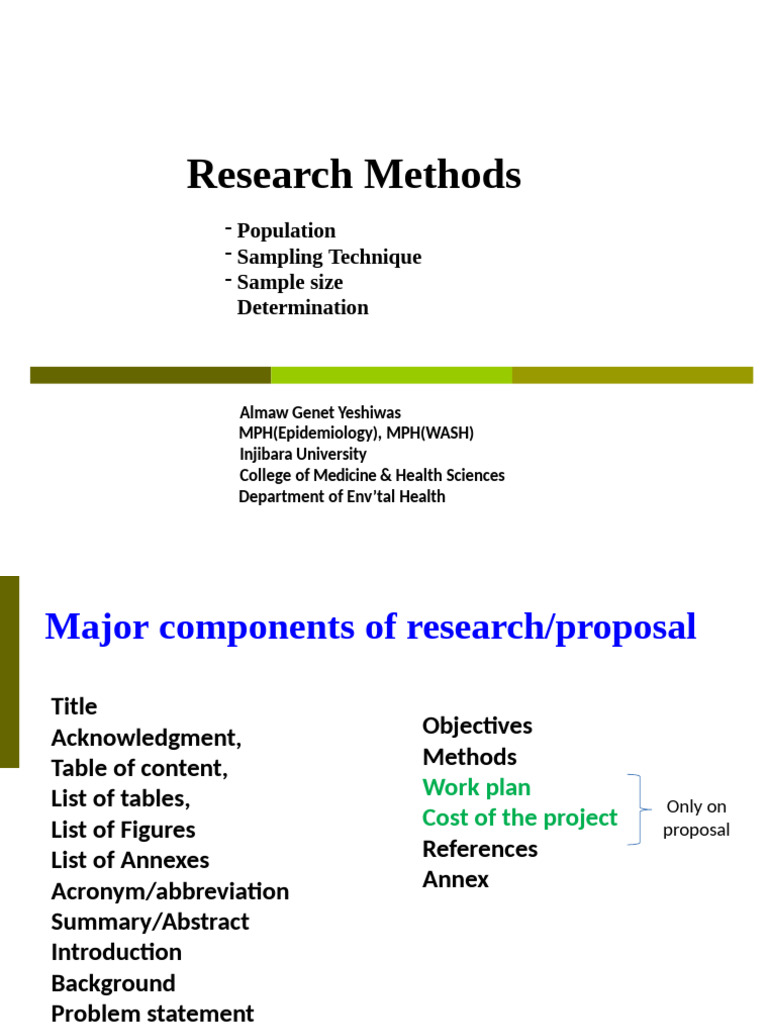 3. Research Methods | PDF | Sampling (Statistics) | Observational Error